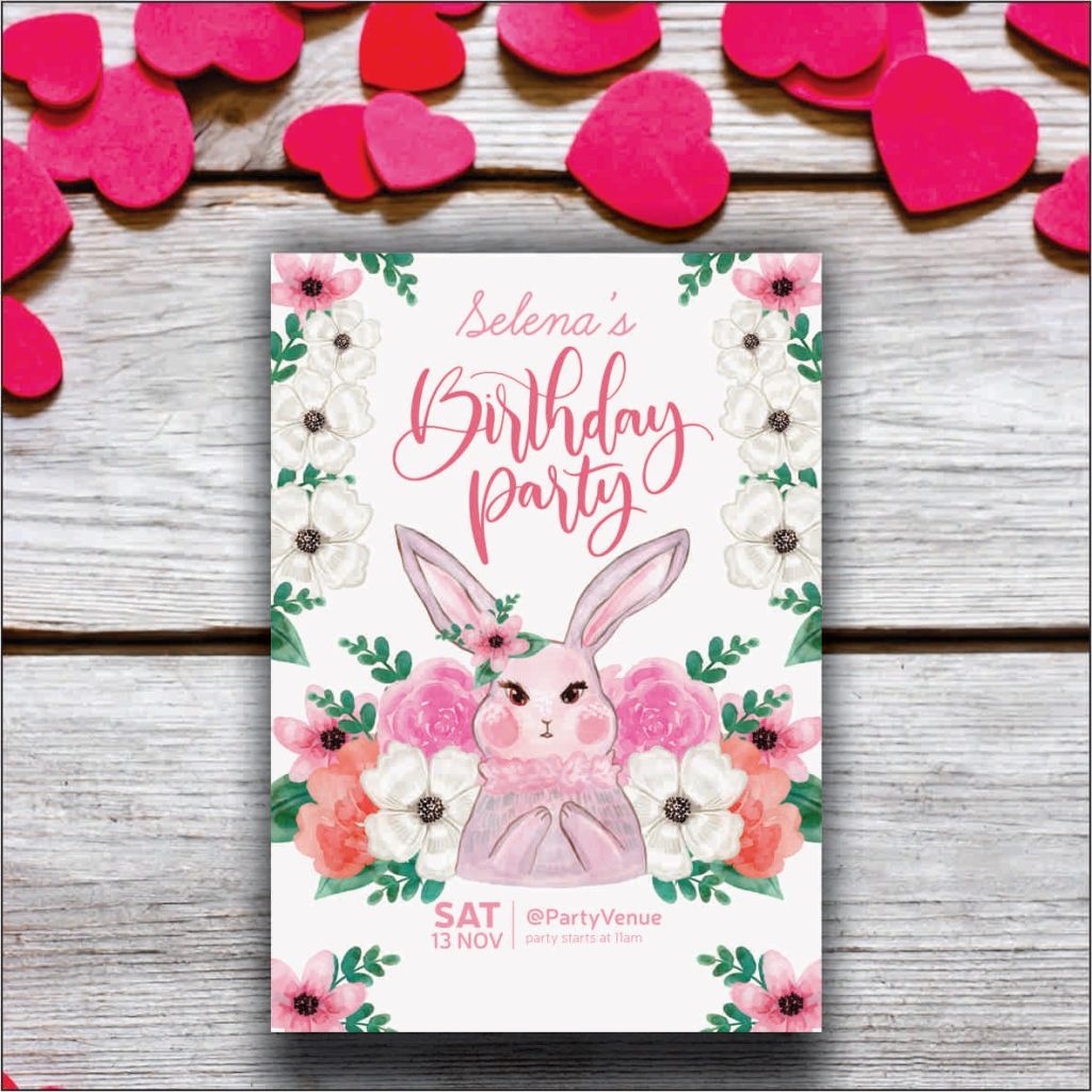 Girls Birthday Cards - Cloud Print